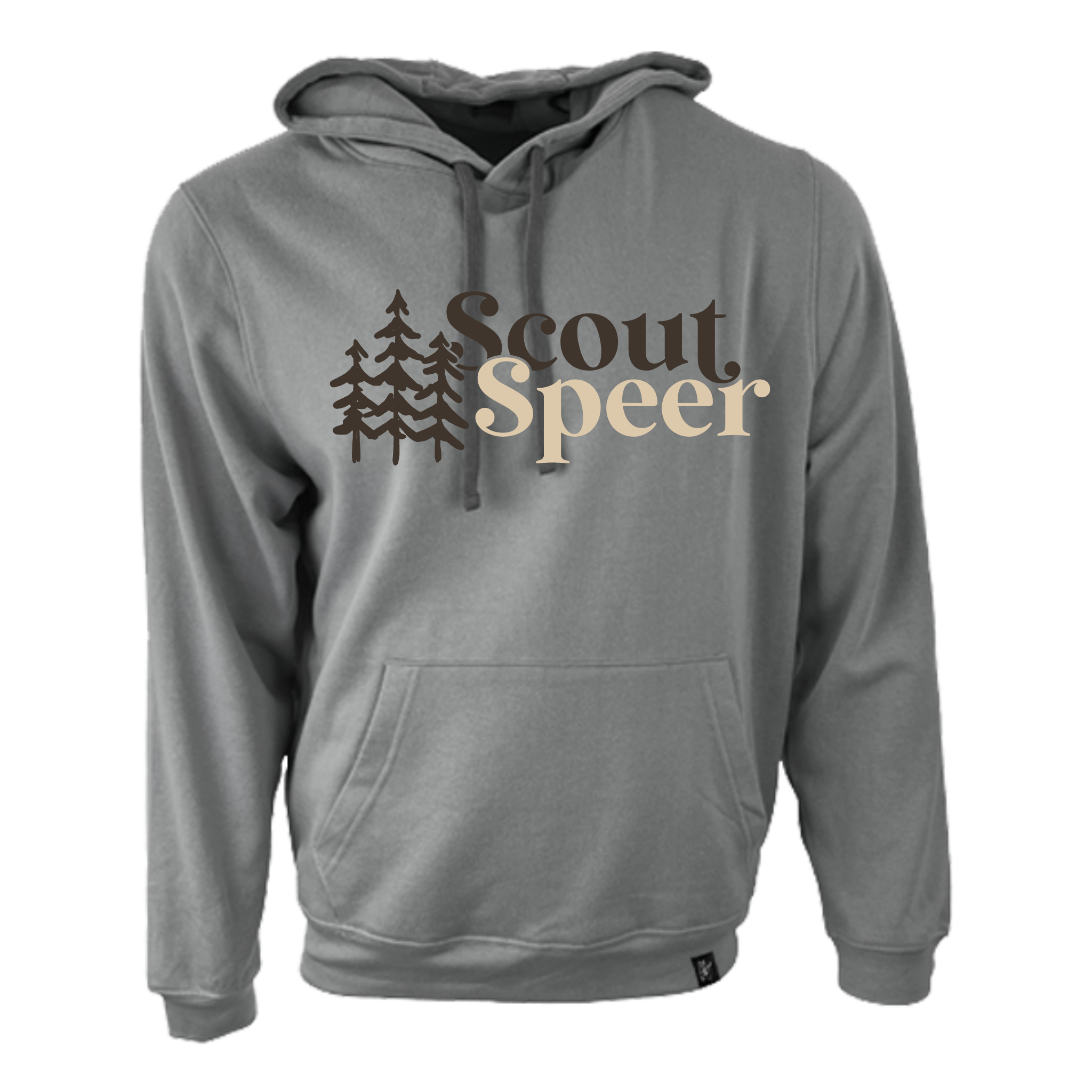 Scout Speer - Stacked Logo Hoodie - Solid Gray – Interstate Music