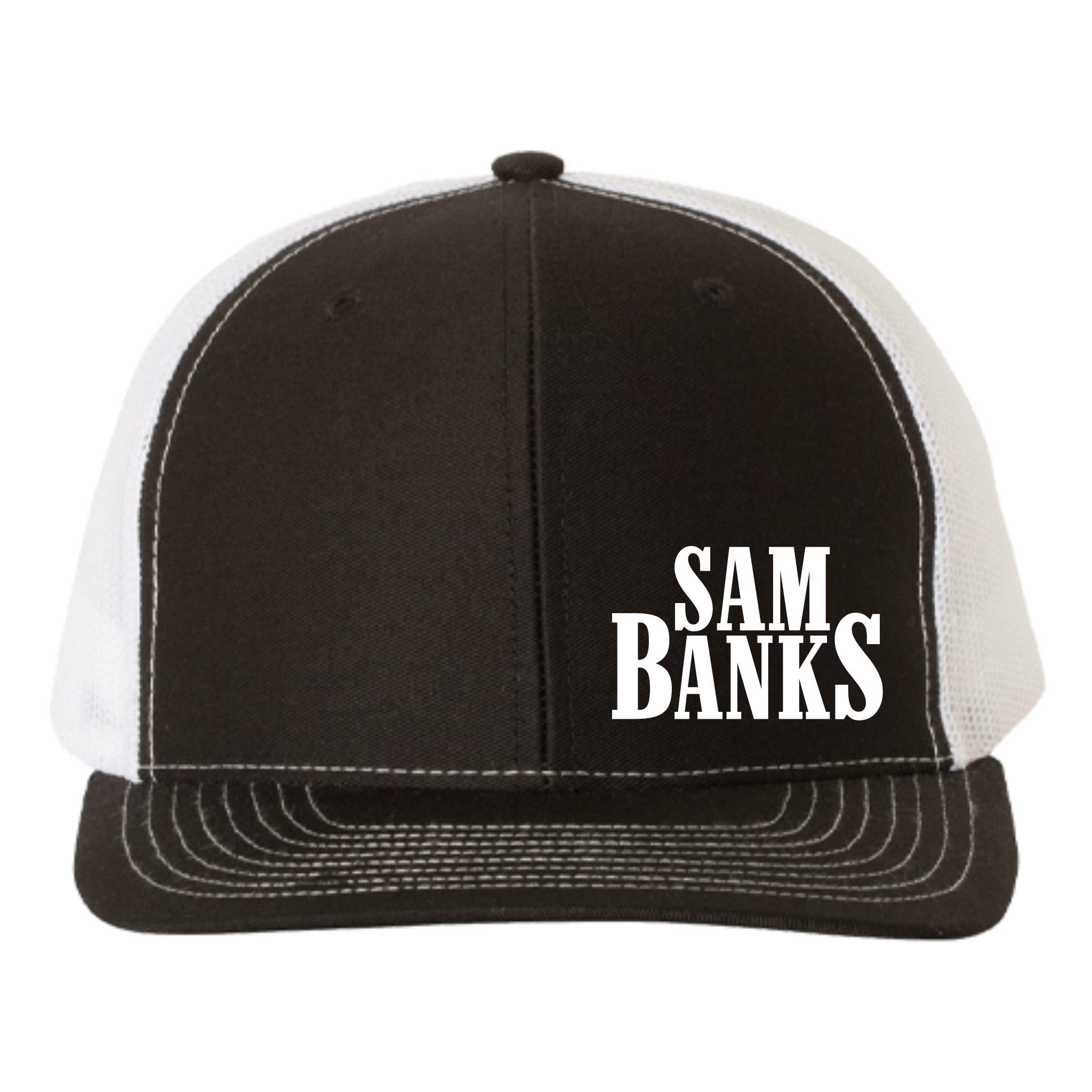 Sam Banks - Logo Hat - Black & White – Interstate Music