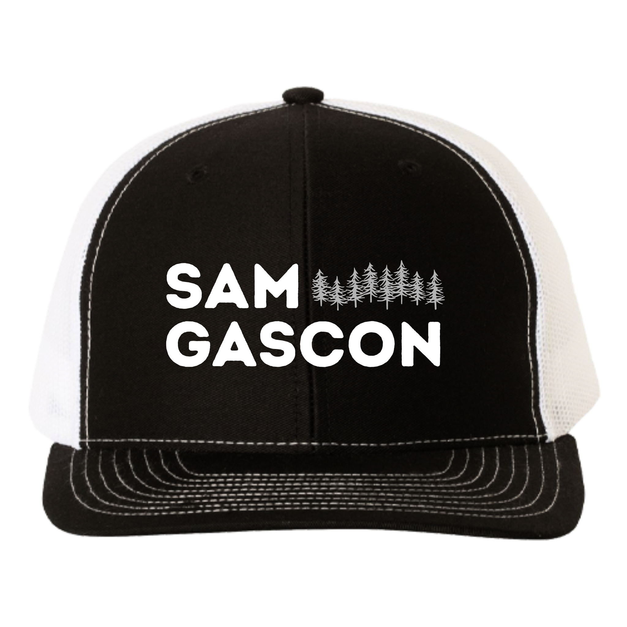 Sam Gascon - Stacked Logo Hat - Black/White – Interstate Music
