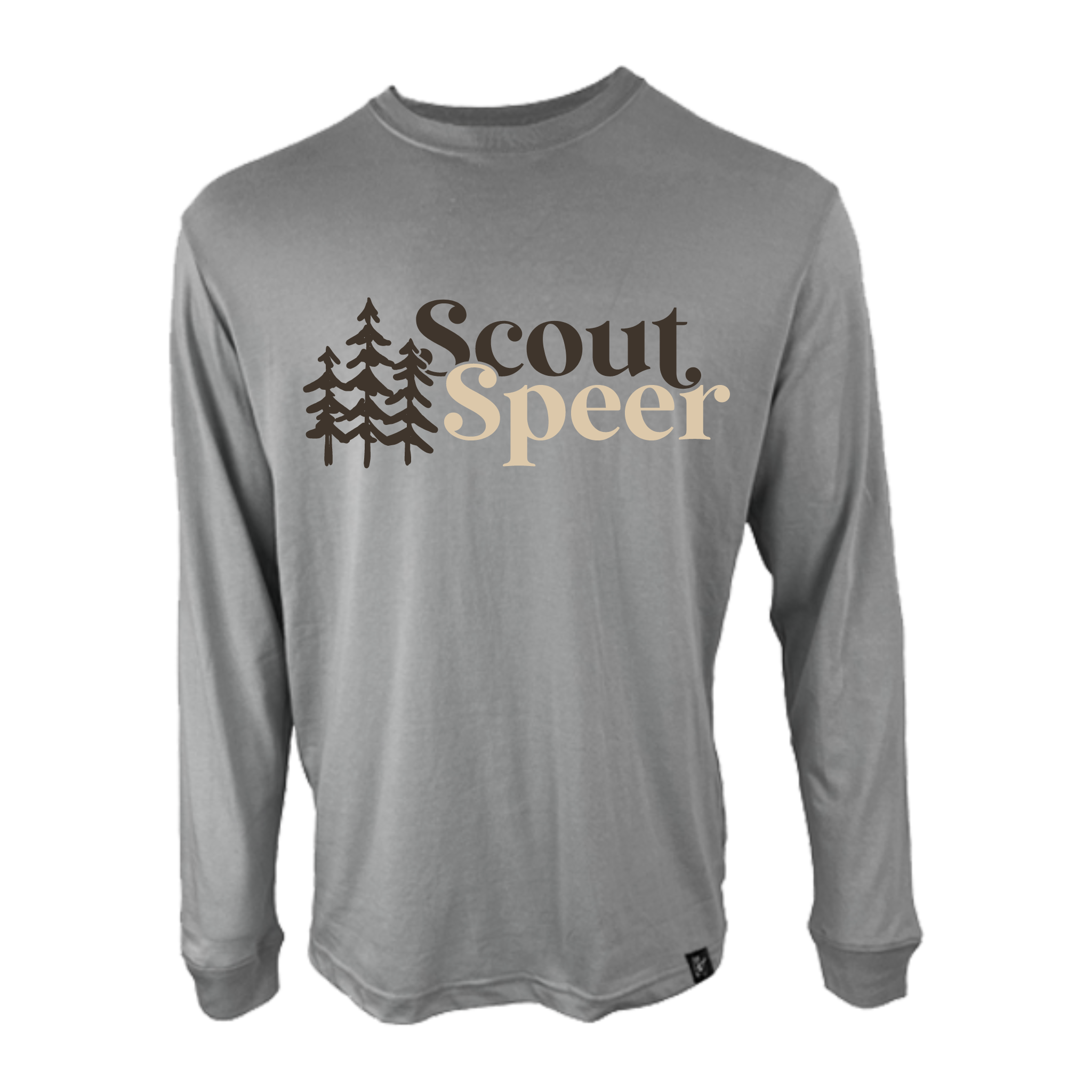Scout Speer - Stacked Logo Long Sleeve - Solid Gray – Interstate Music